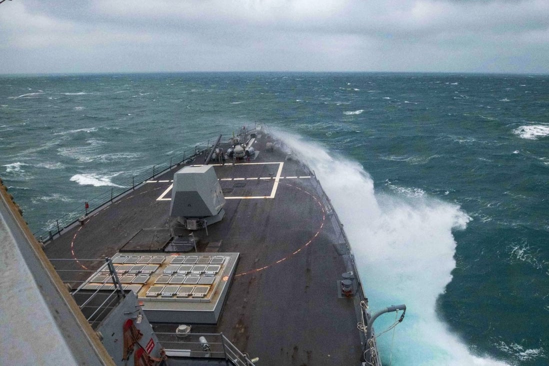 Chinese military on alert as US destroyer transits Taiwan Strait in ...