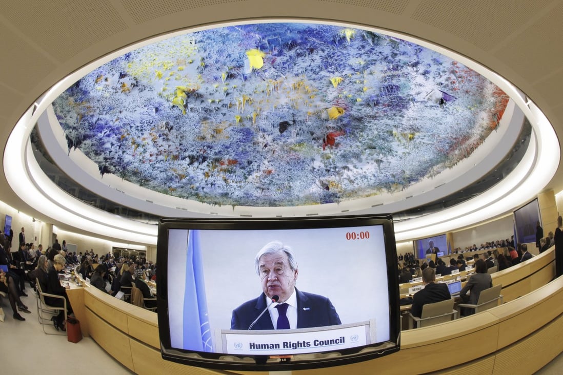UN chief slams ‘climate-wrecking’ firms at human rights meeting in ...