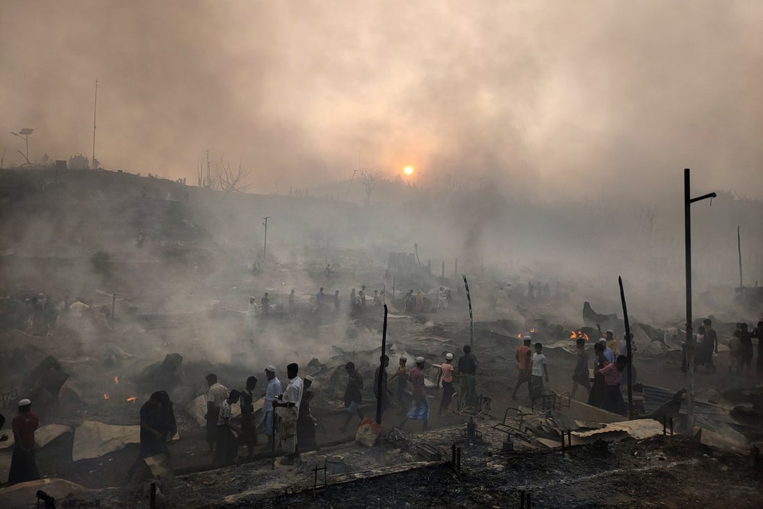 Rohingya refugee camp in Bangladesh hit by fire | South China Morning Post