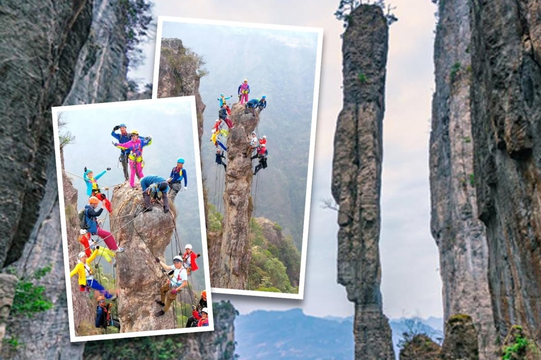 ‘Dancing demons’: antics of crowding climbers on mountain outcrop spark ...