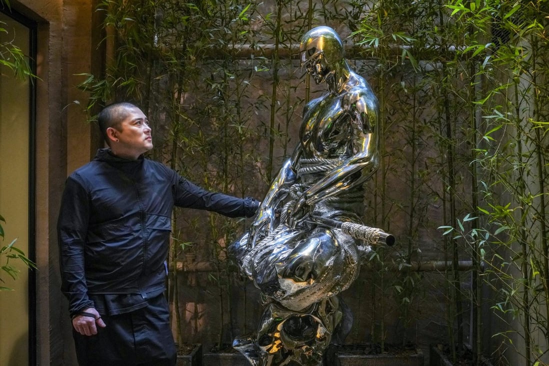 Budding Chinese artist Ren Zhe’s steel sculptures based on novelist Jin ...