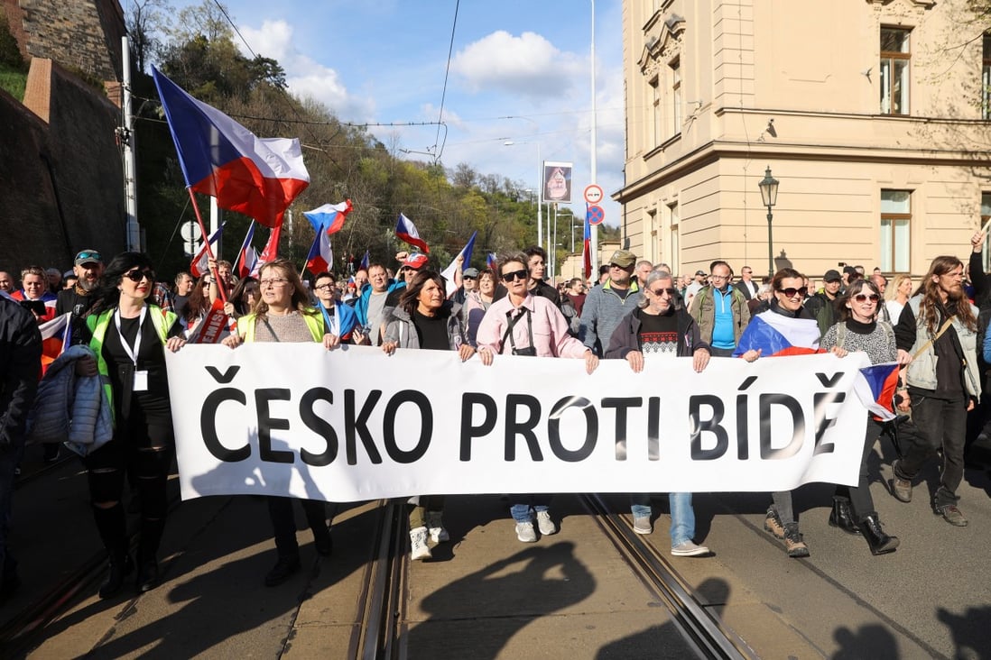 Thousands gather in Prague to rally against Czech government | South ...