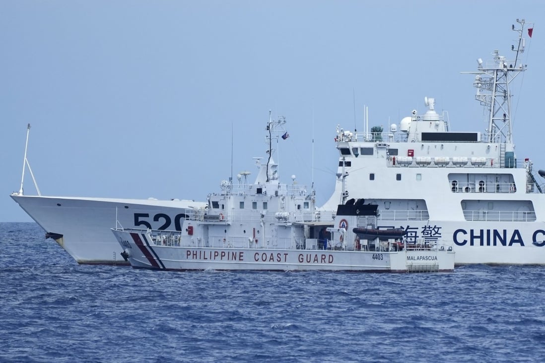 Beijing says Philippine coastguard staged South China Sea near ...