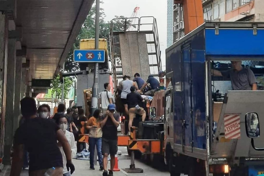 8 Hong Kong film workers injured when elevated platform collapses ...