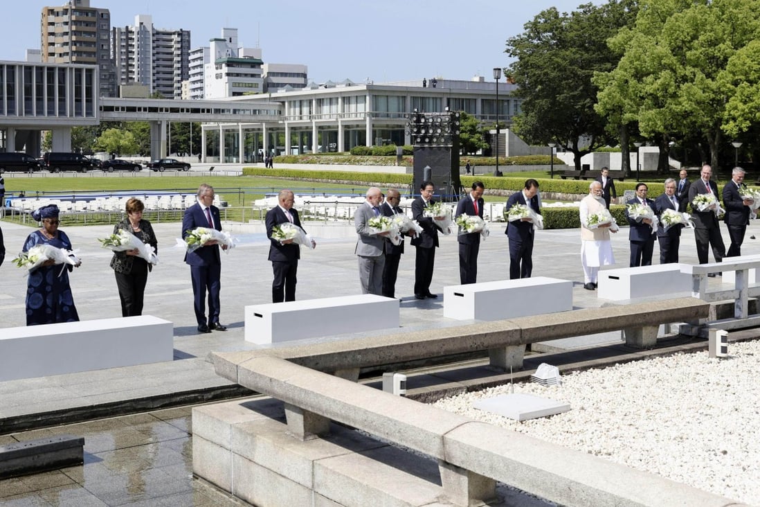 Japan, South Korea leaders pray at memorial for Korean atomic bomb ...