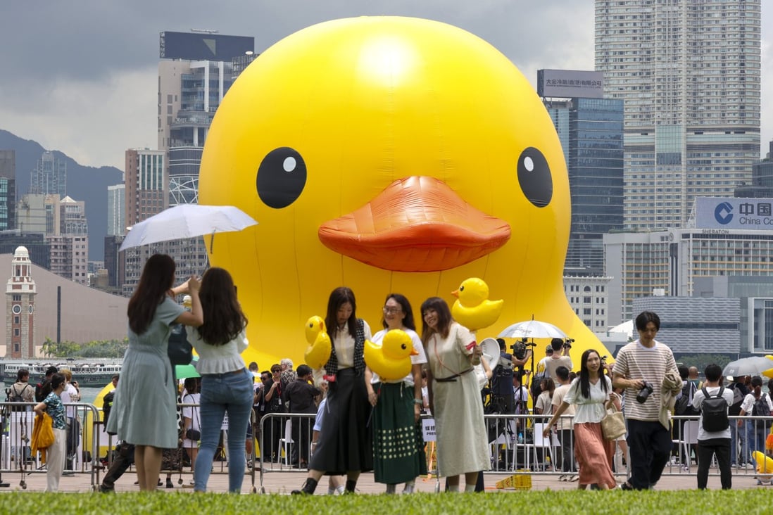 Welcome quack! Beloved giant duck artwork returns to Hong Kong, this ...