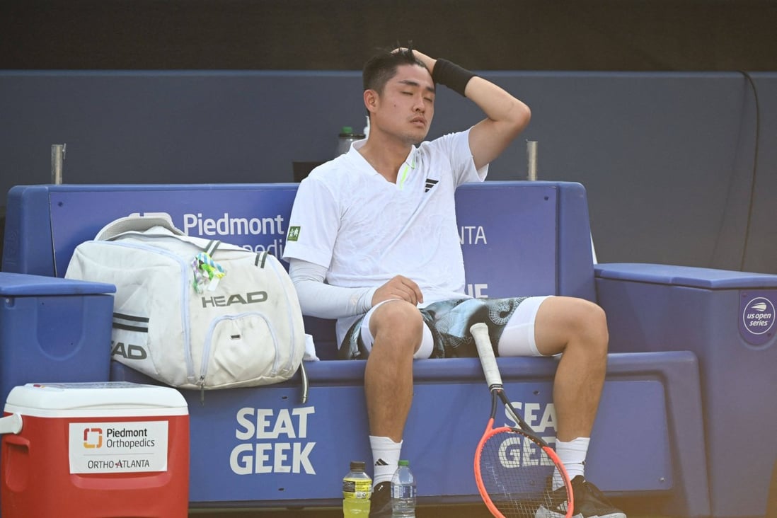 China’s Wu Yibing collapses while leading ATP Washington opener, has to ...