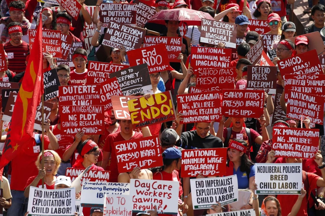 Filipino workers gear up for Labour Day protests, demand US$14.45 daily ...