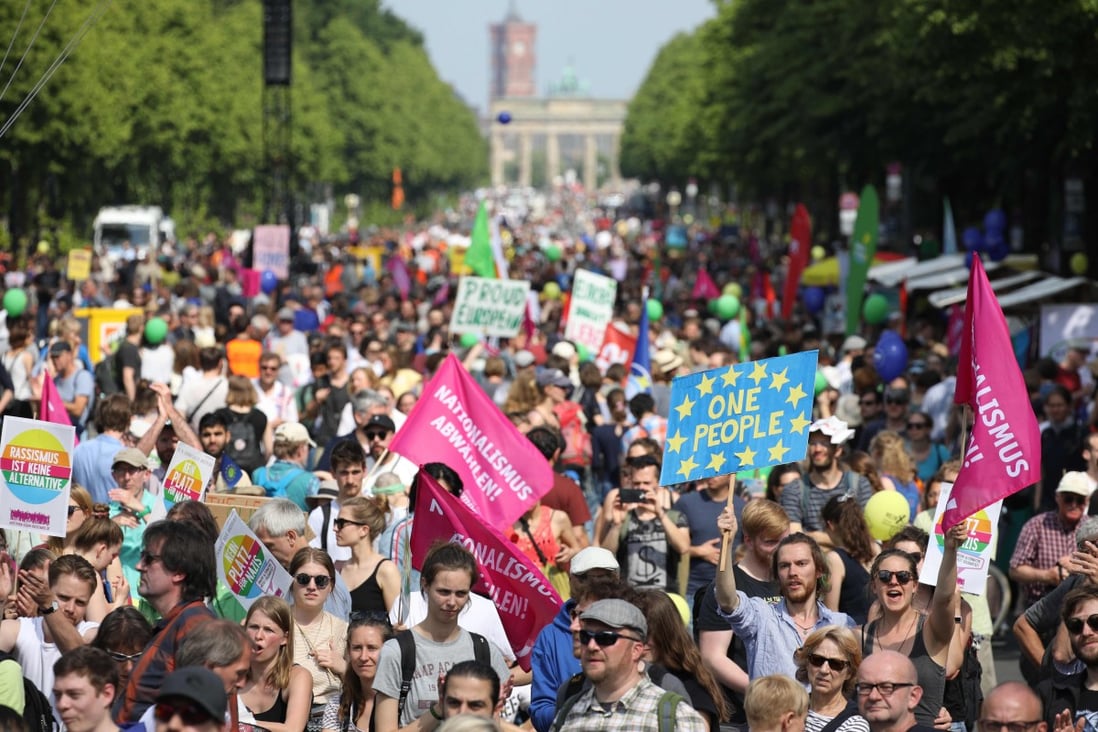 Thousands rally in Germany against nationalism and far-right parties ...