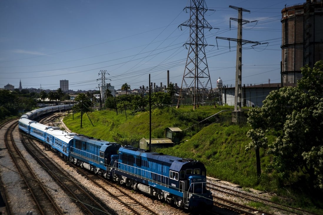 Cuba rolls out modern Chinese train as overhaul of ageing rail system ...