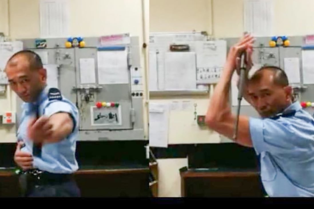 Hong Kong police confirm video showing officer swinging baton in ...