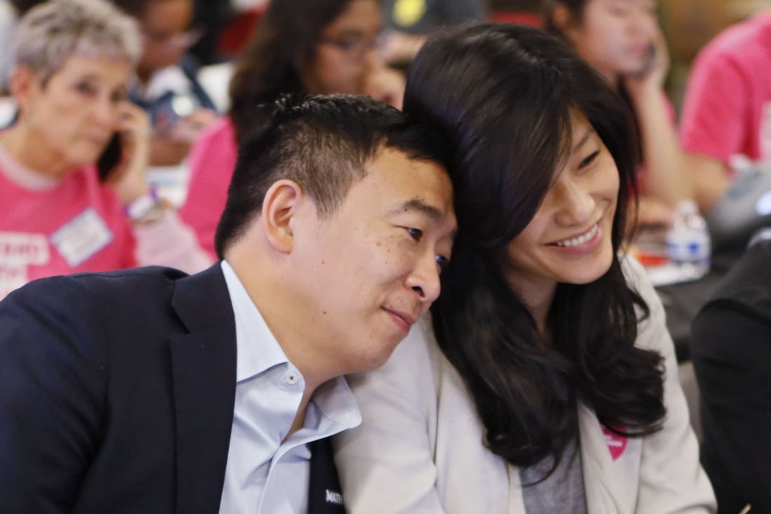 US presidential candidate Andrew Yang’s wife Evelyn says she was ...