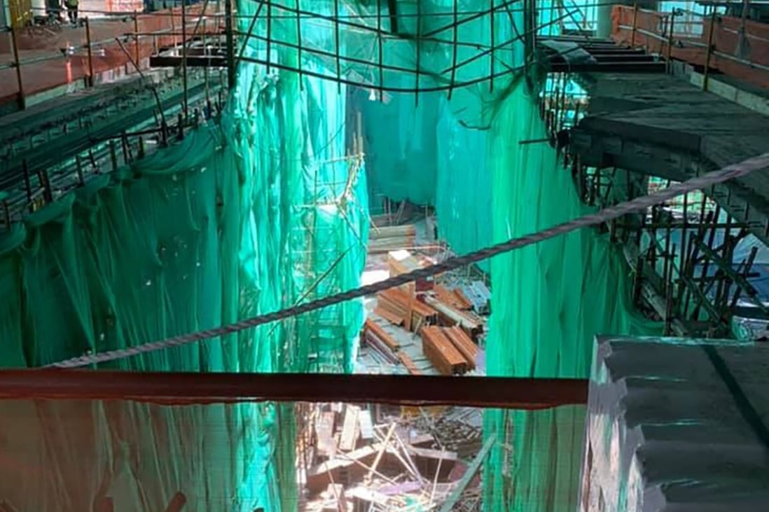 Hong Kong construction worker falls to his death when iron beam breaks ...