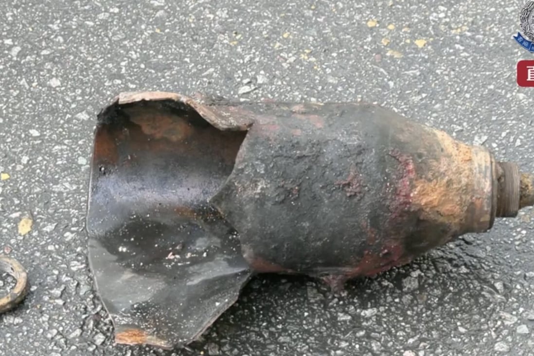 Unexploded World War II bomb defused by Hong Kong police | South China ...