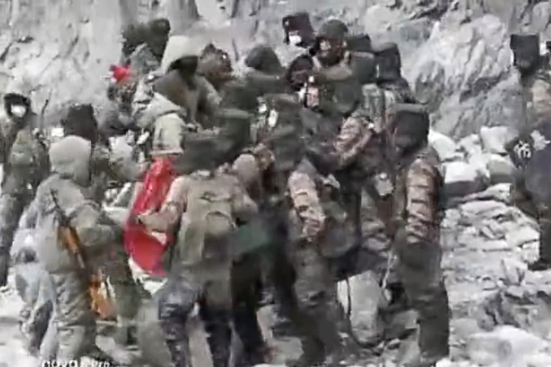 China-India border dispute: video of violent clash between soldiers ...