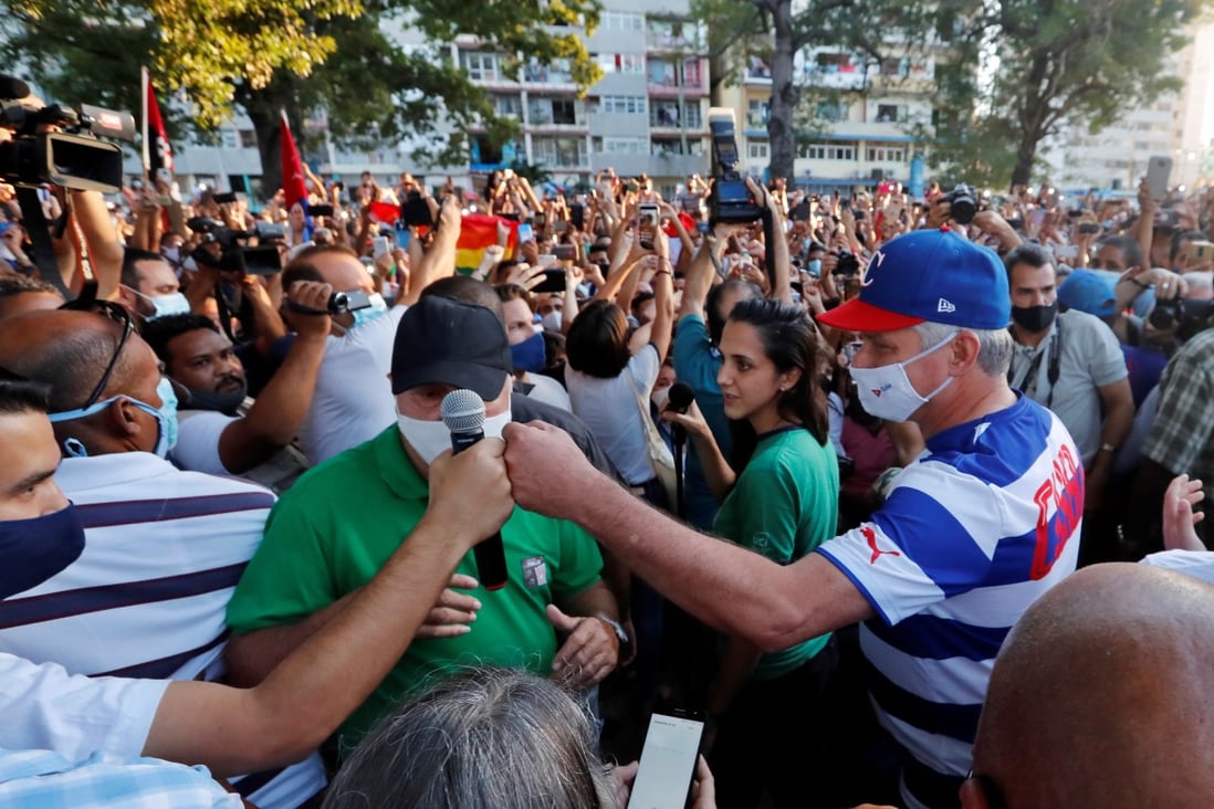 Cuba talks on freedom of expression break down after rare protest ...