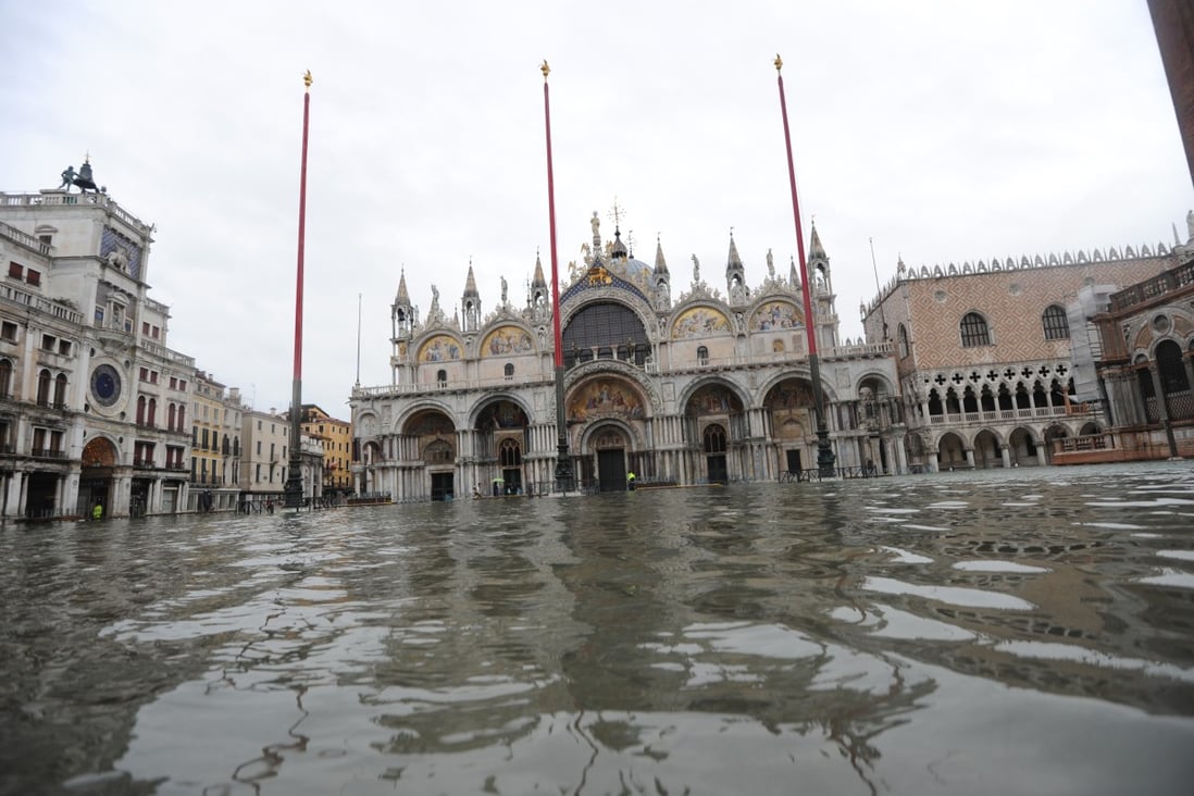 Venice activates flood defence system as sea levels rise | South China ...
