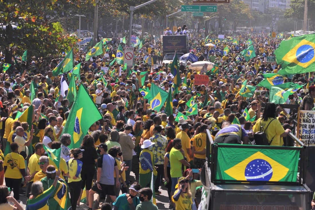 Thousands take part in pro-Bolsonaro rallies in Brazil | South China ...