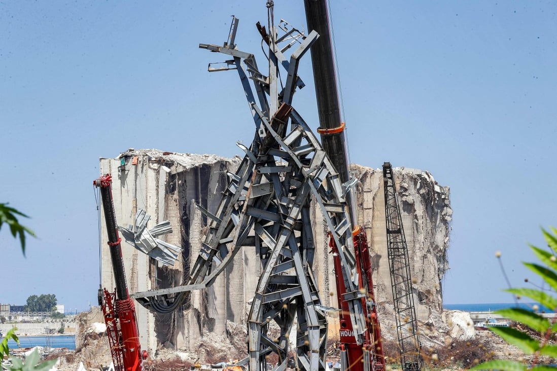 Memorial sculpture unveiled at Beirut port blast site draws mixed ...