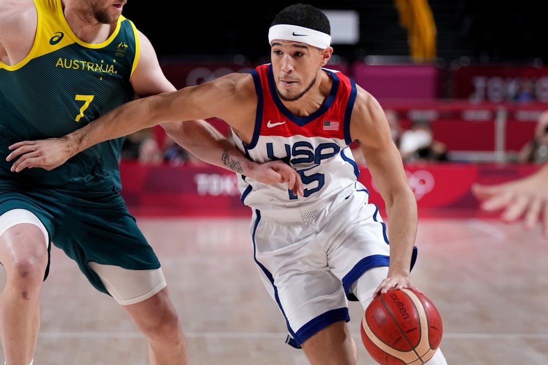 Tokyo Olympics: Devin Booker and Kevin Durant go off as USA beats ...