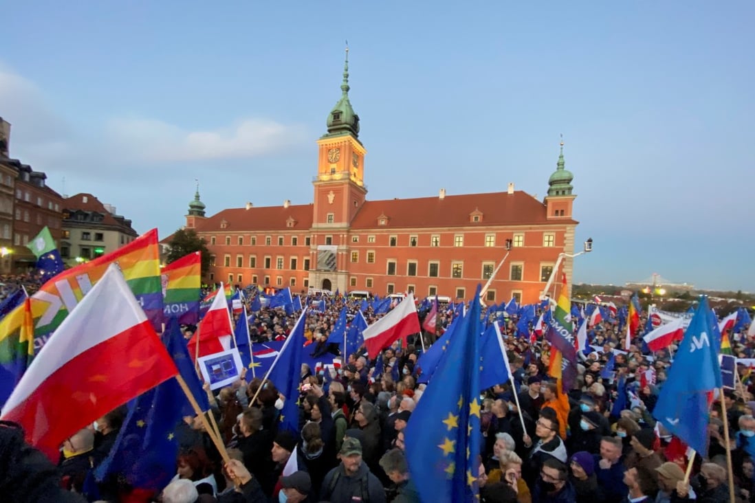 Thousands march in cities across Poland, calling for the country to ...