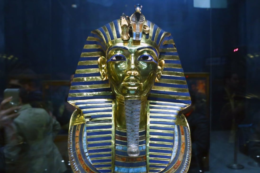 Tutankhamun’s restored mask is back on show, after beard fell off and ...