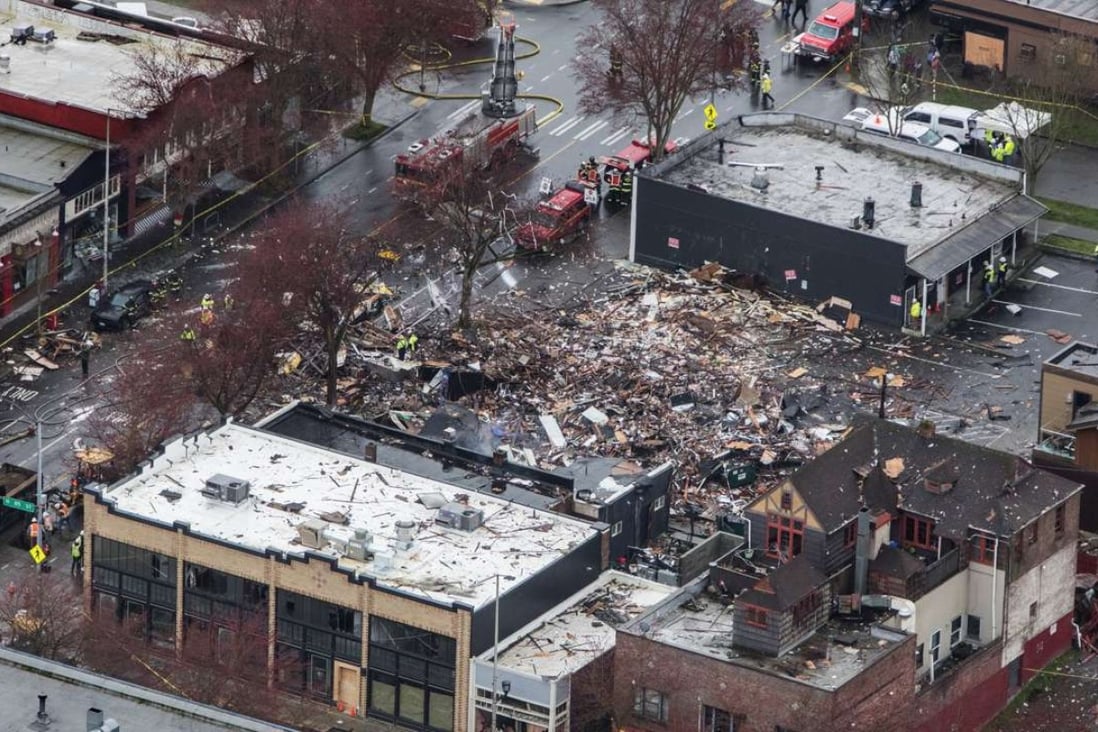 Seattle gas blast obliterates buildings, injures nine firefighters and ...