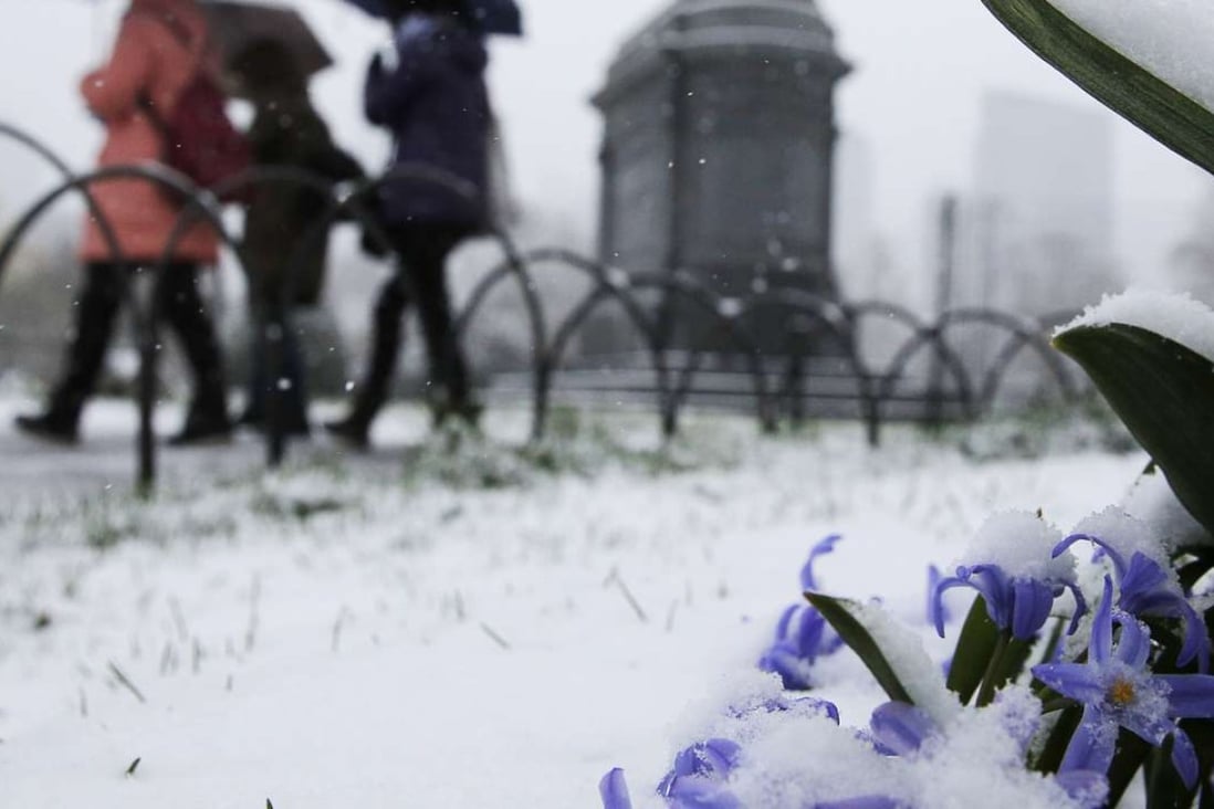 US belted by spring snow storm | South China Morning Post