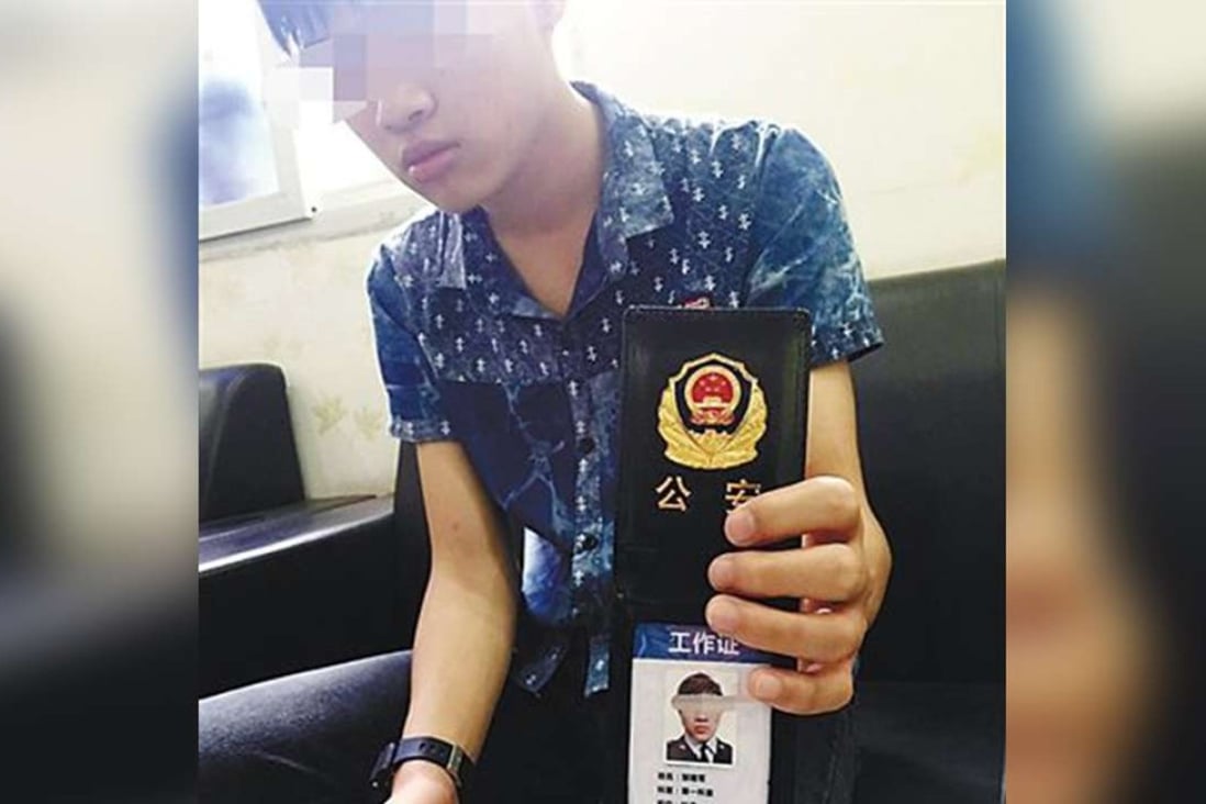Chinese man posed as police officer ‘to impress his friends’, including ...