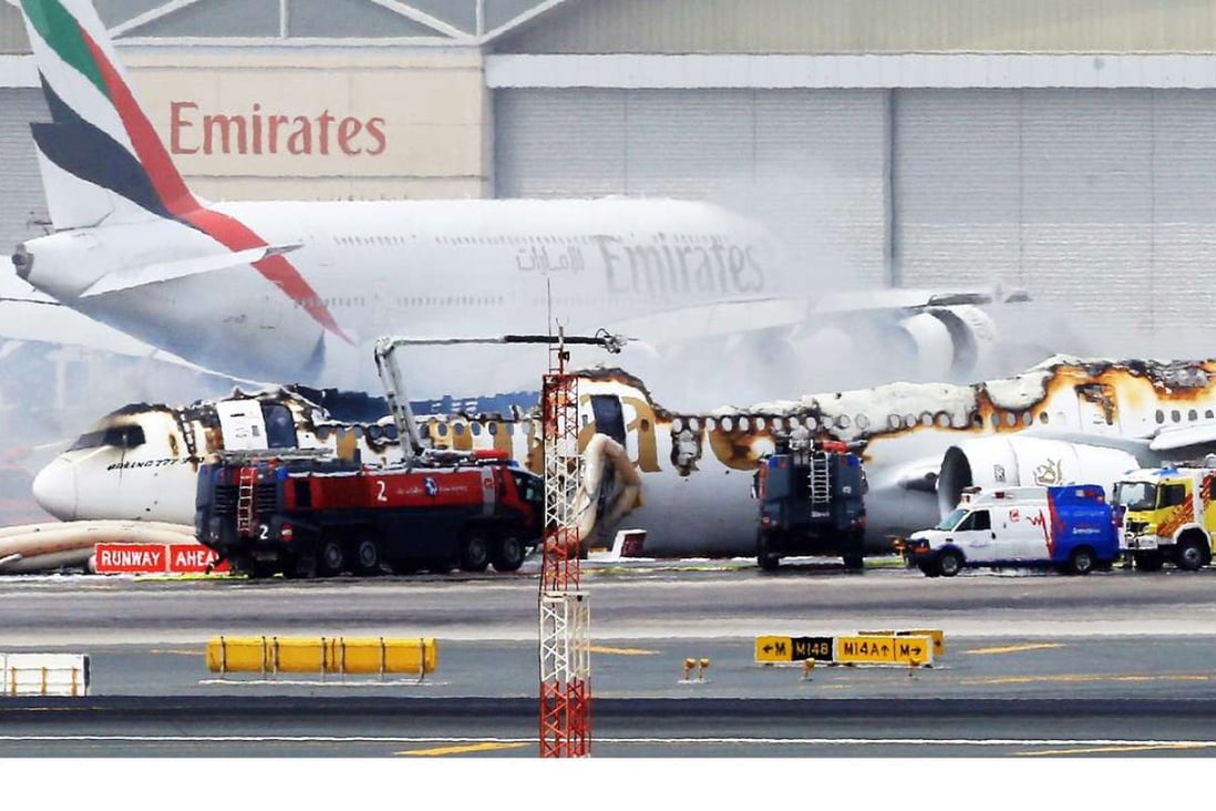 Firefighter killed battling blaze from Emirates flight after hard ...