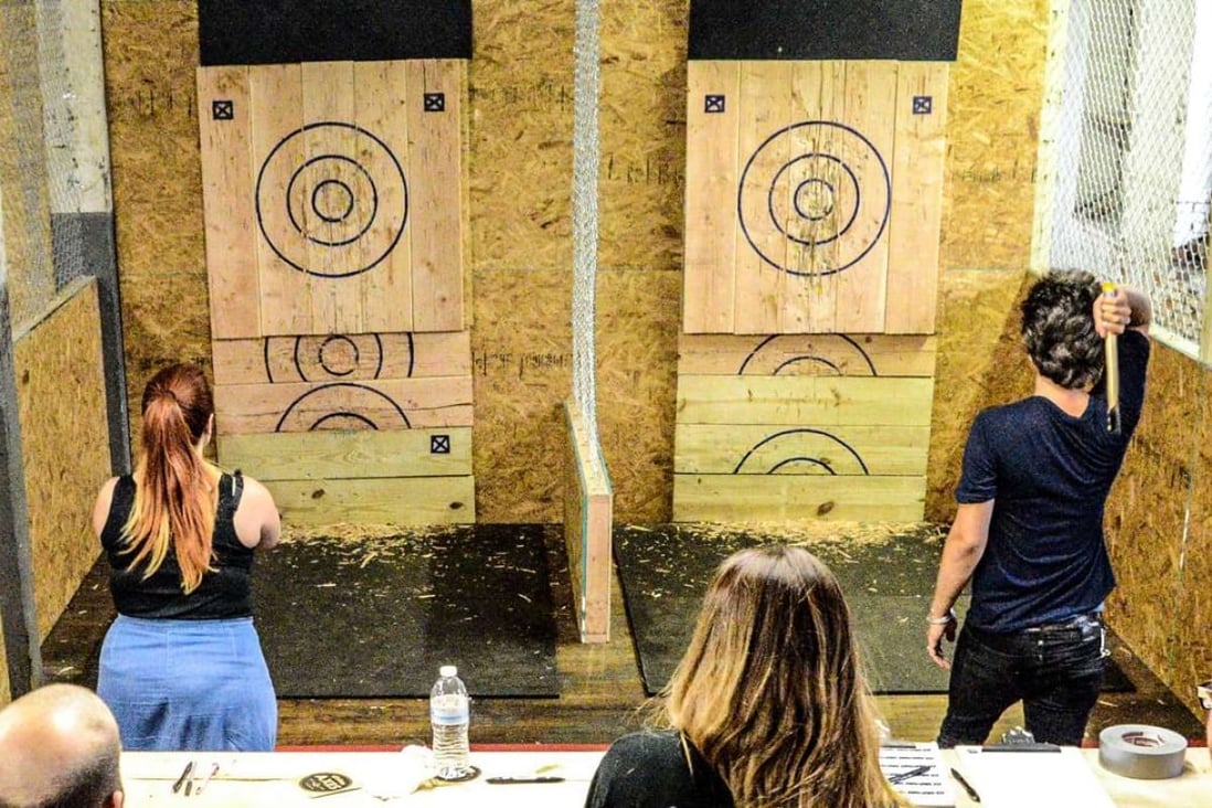 Don’t try this at home: competitive axe-throwing builds underground following | South China ...