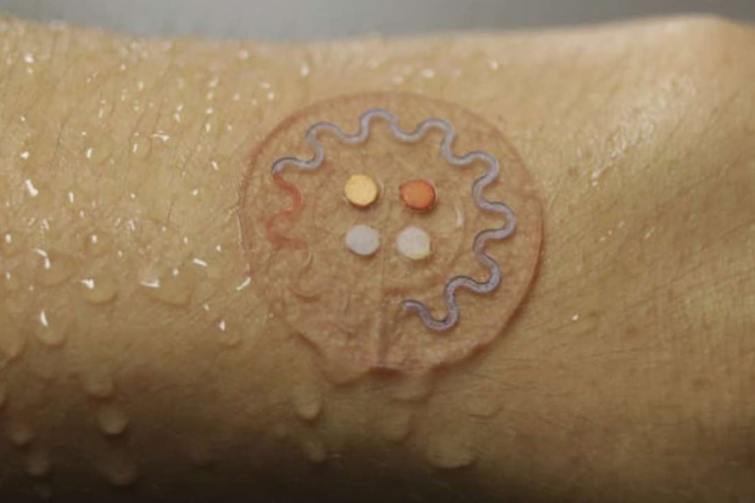How skin patch can diagnose your health while you sweat | South China ...