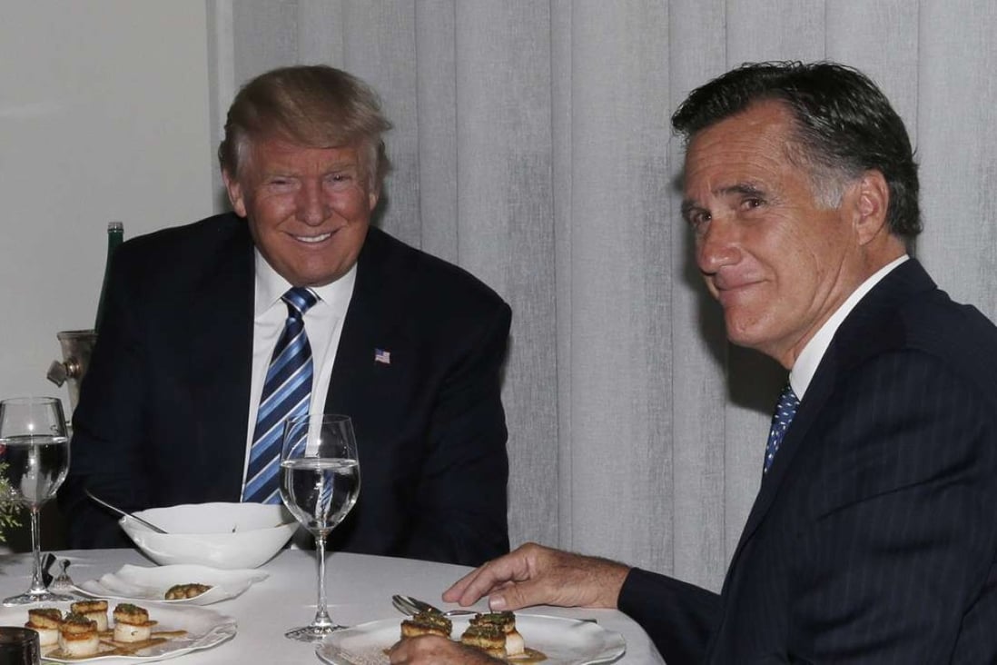 In an abrupt about-face, Romney emerges from dinner full of frog legs ...