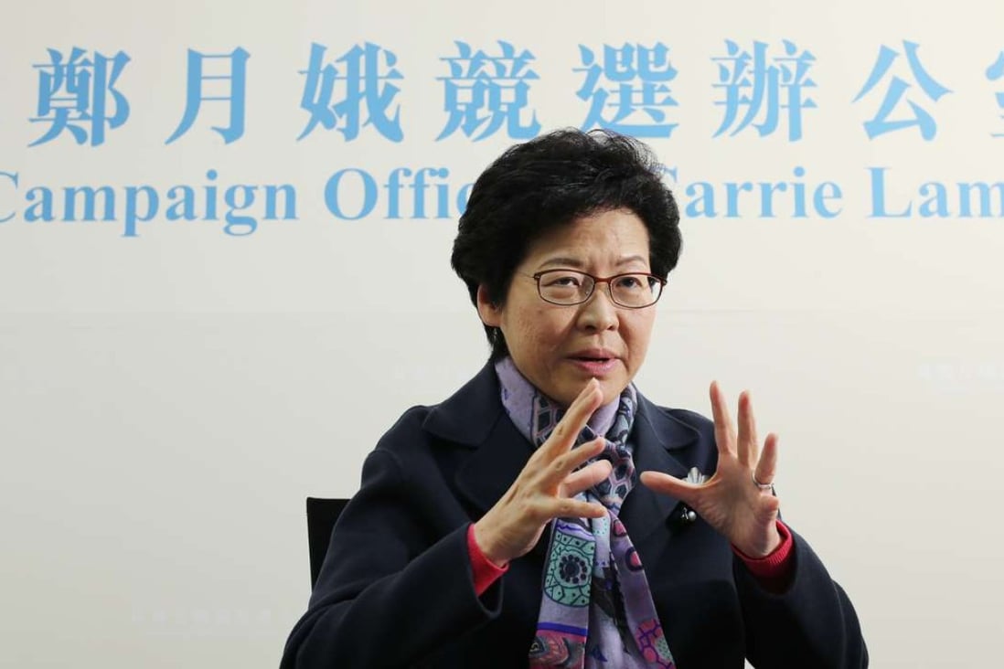 Carrie Lam says she has the ‘courage’ to make tough choices for Hong ...
