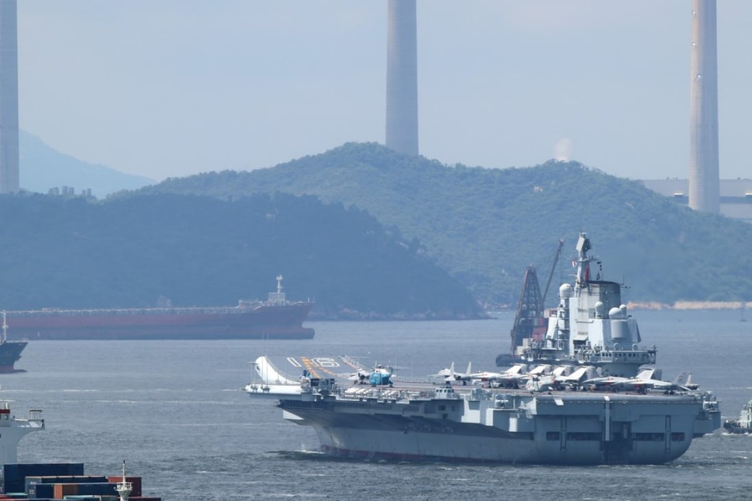 Hong Kong bids farewell to Chinese warships as Liaoning aircraft ...