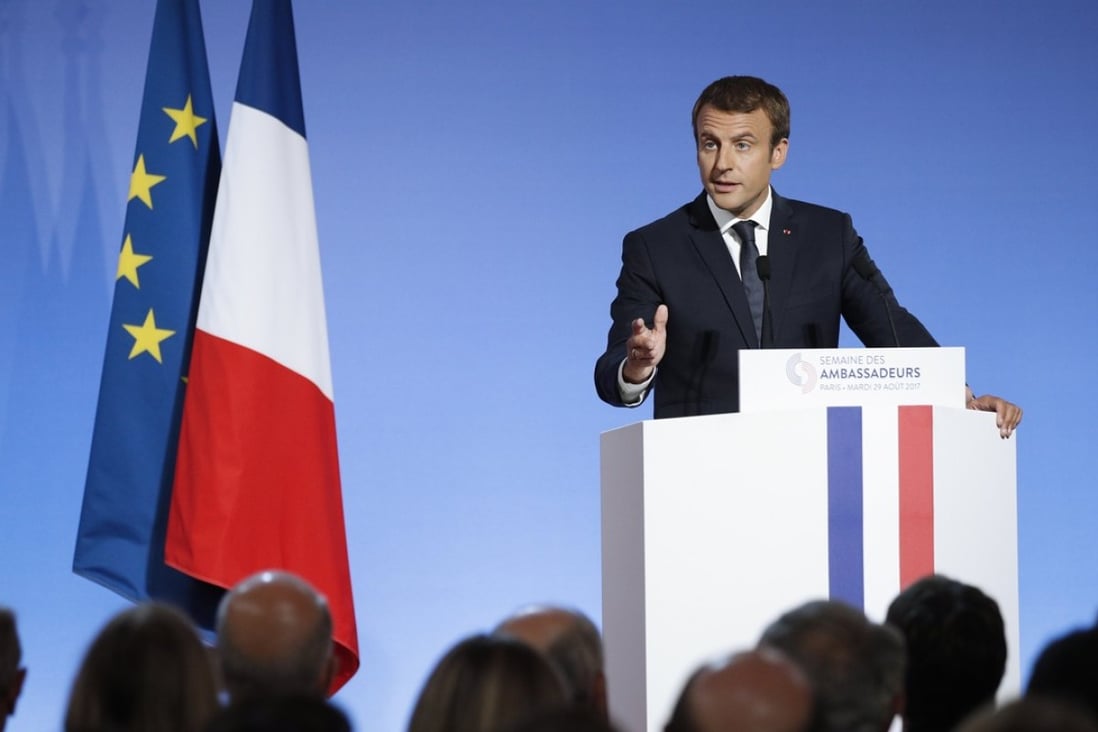 In wide-ranging foreign policy address, French President Emmanuel ...