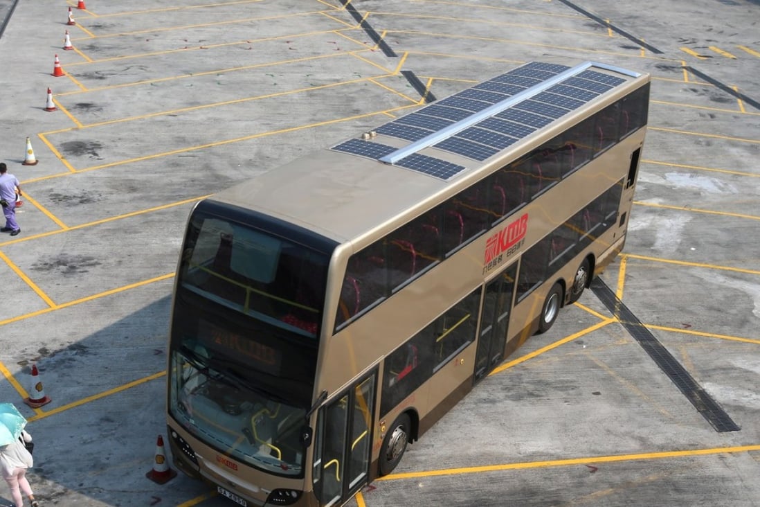 Hong Kong’s KMB unveils bus with solar panels to power system that ...