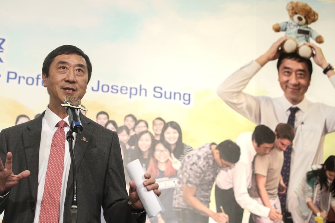 Outgoing Chinese University chief Joseph Sung, hailed as ‘Asian hero ...