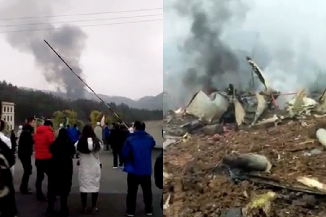 Chinese military plane crashes in training exercise | South China ...