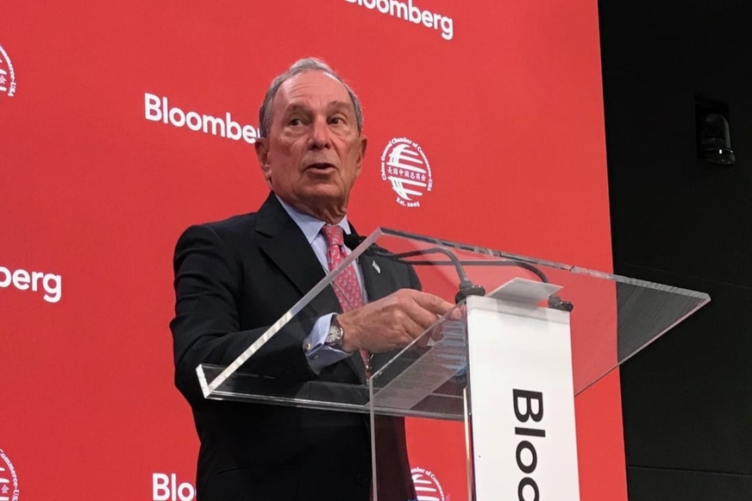 US media mogul Michael Bloomberg vows to stop Donald Trump’s trade war ...