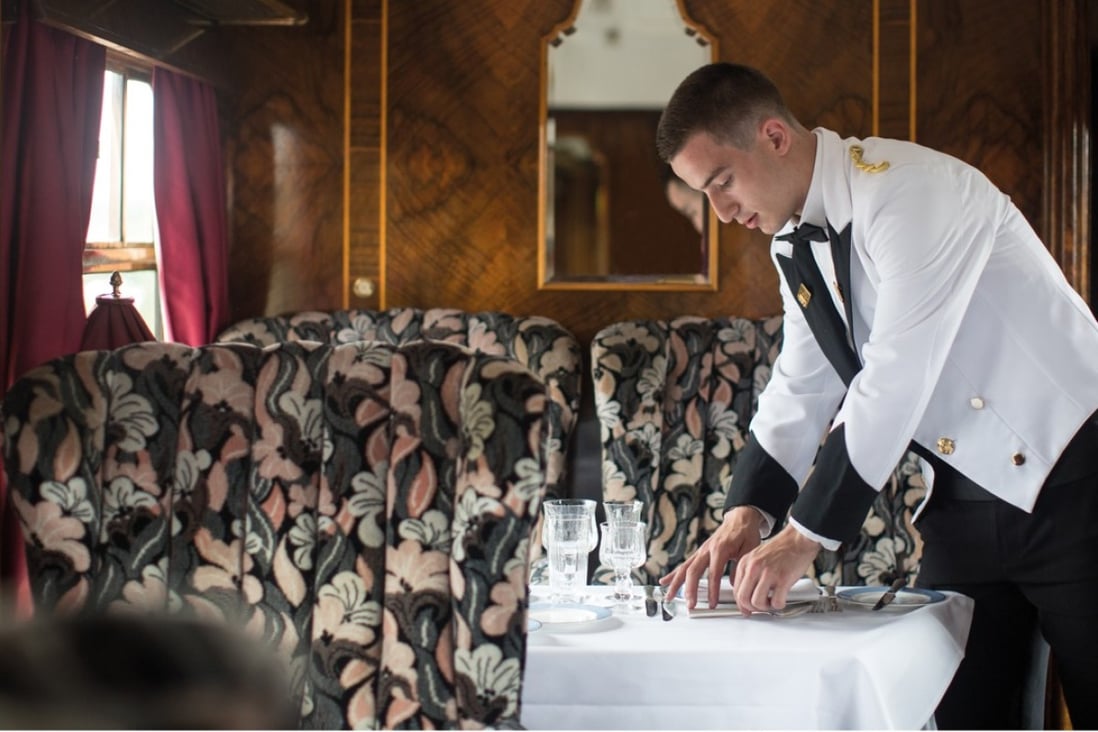 Belmond British Pullman’s train fare includes luxurious meals hosted by ...