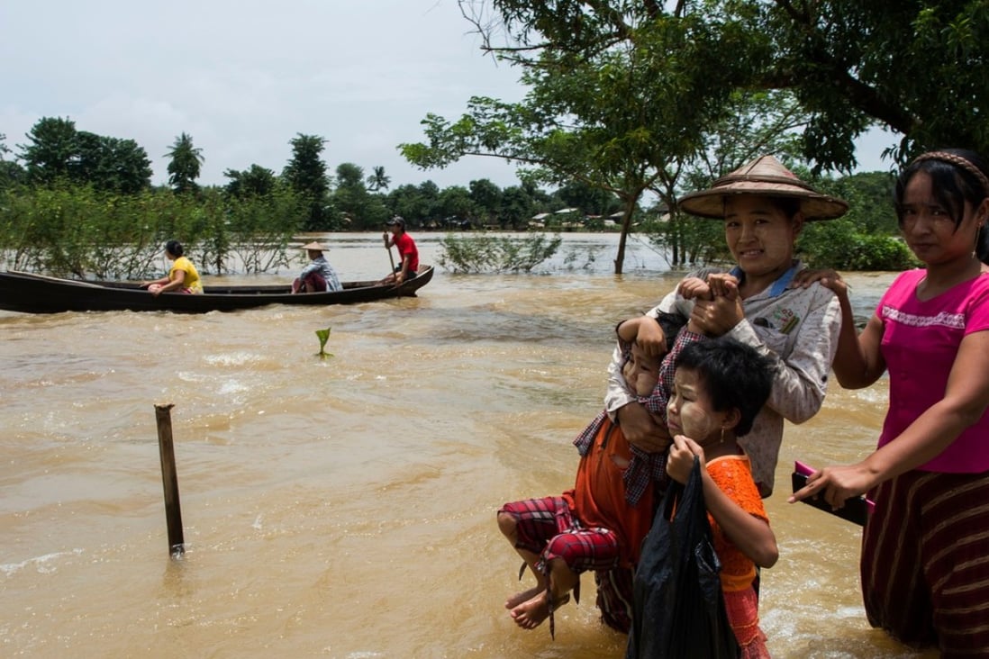At least 12 dead and 130,000 displaced by floods in Myanmar | South ...