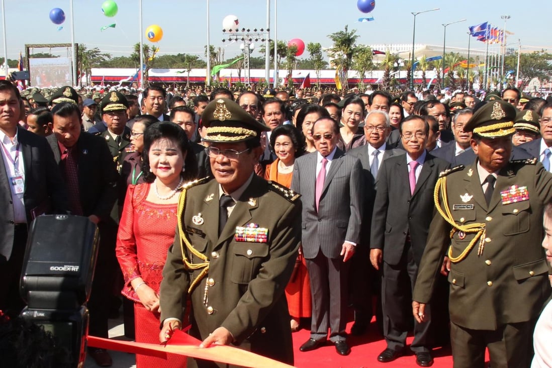 Cambodian strongman Hun Sen unveils monument to himself | South China ...