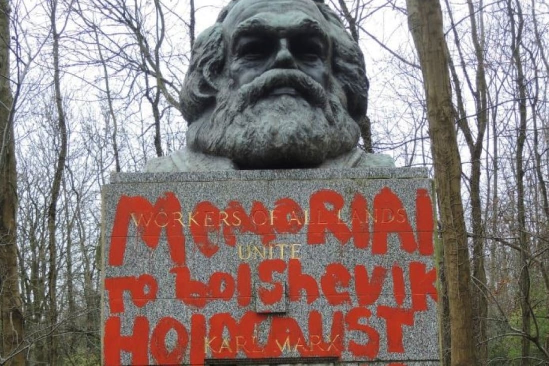 Vandals again attack London grave of Karl Marx, founder of Communism ...
