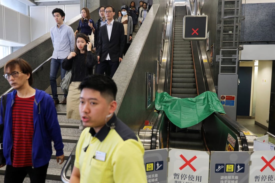 Nine injured in accident on escalator at Hong Kong MTR station during ...