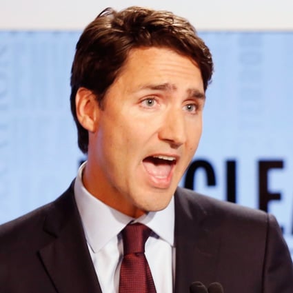 Canadian challenger Justin Trudeau attacks Prime Minister Stephen ...