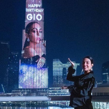 How Cristiano Ronaldo lit up Dubai’s Burj Khalifa for Georgina ...