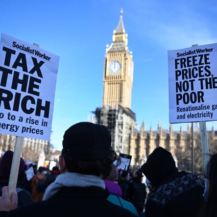Hundreds protest in UK cities over rising cost of living, demanding ...