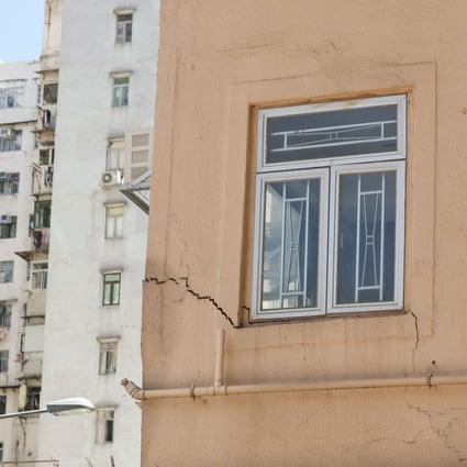 Cracks in first-floor flat hanging above passers-by in Hong Kong spark ...