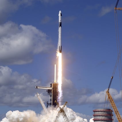 SpaceX capsule heads for space station with Nasa crew and Russian ...